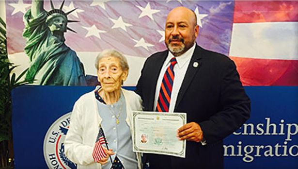 100-year-old woman achieves lifelong goal, becomes U.S. citizen | cbs19.tv